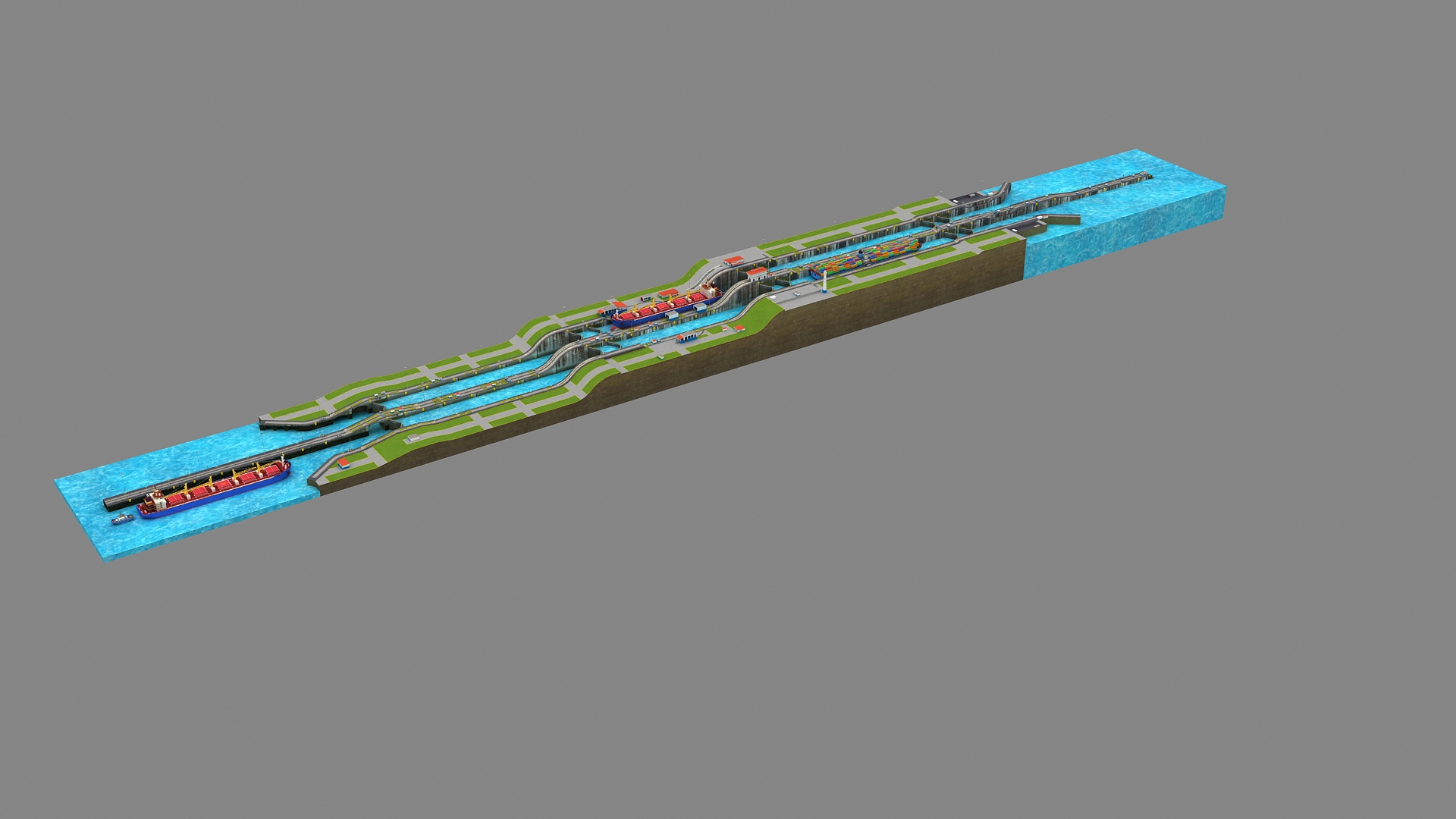 3D Gatun Locks - Panama Canal - TurboSquid 2340269