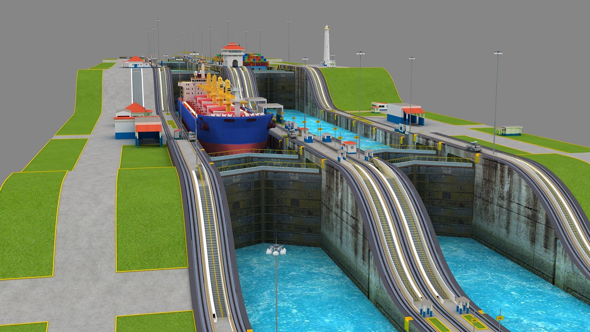 3D Gatun Locks - Panama Canal - TurboSquid 2340269