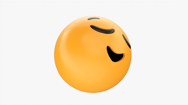 Emoji 008 Relieved 3D - TurboSquid 1817582