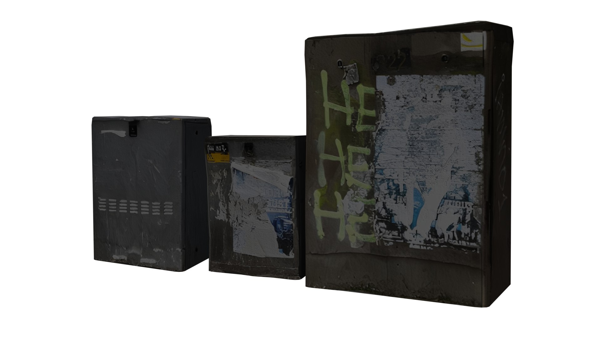 Street Control Boxes 3D Model - TurboSquid 1980481