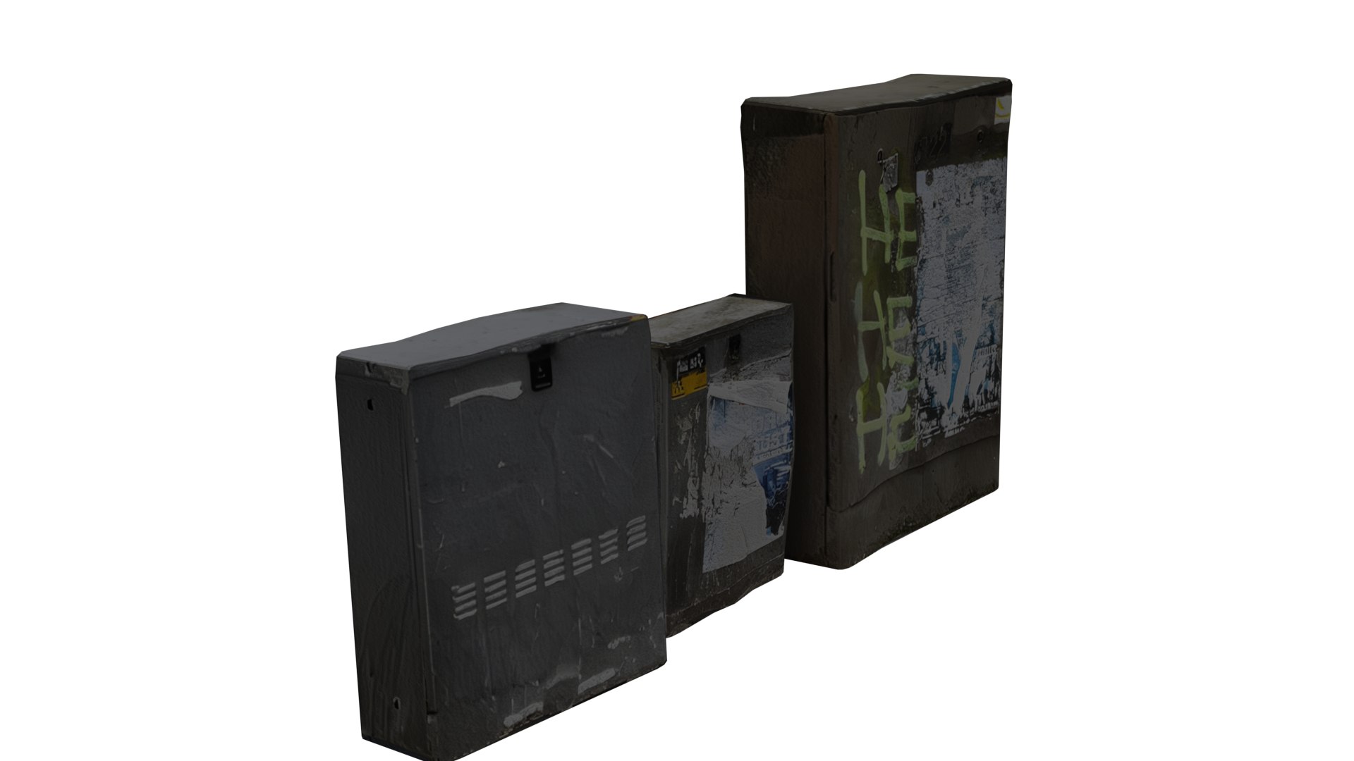 Street Control Boxes 3D Model - TurboSquid 1980481