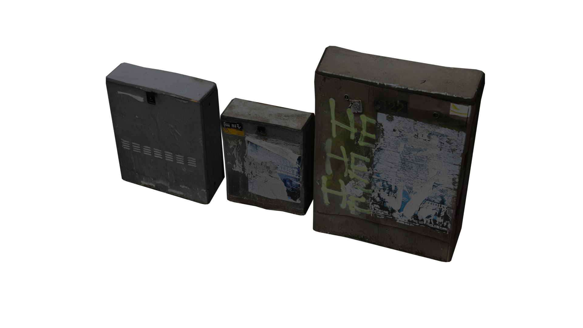 Street Control Boxes 3D Model - TurboSquid 1980481