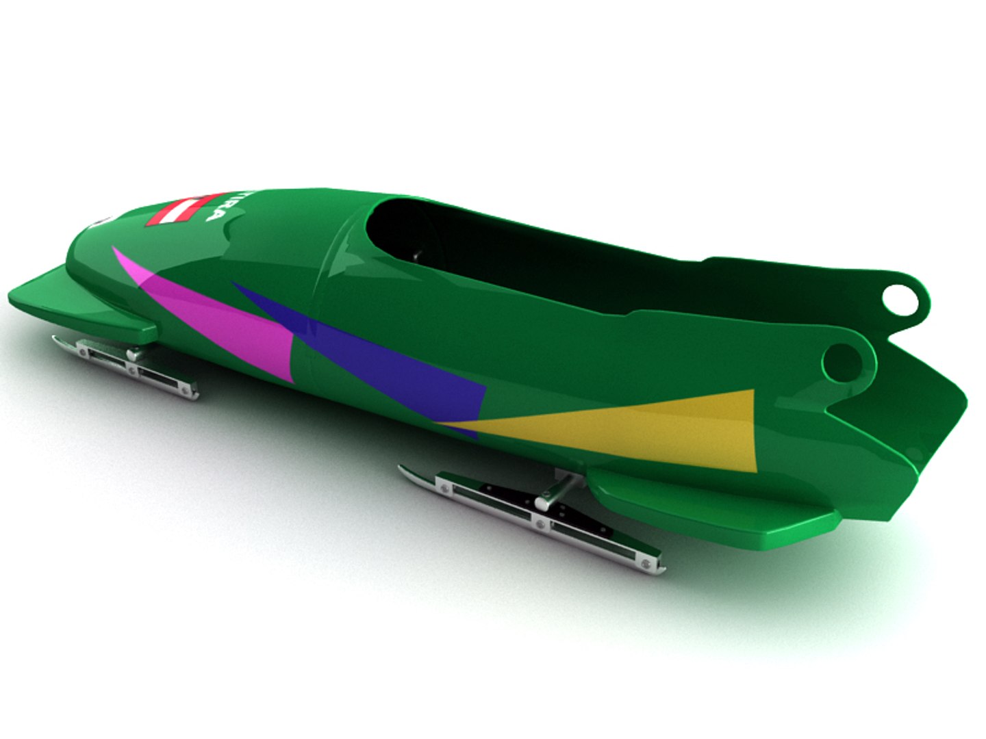 Bobsleigh Sled - Austria 3d 3ds