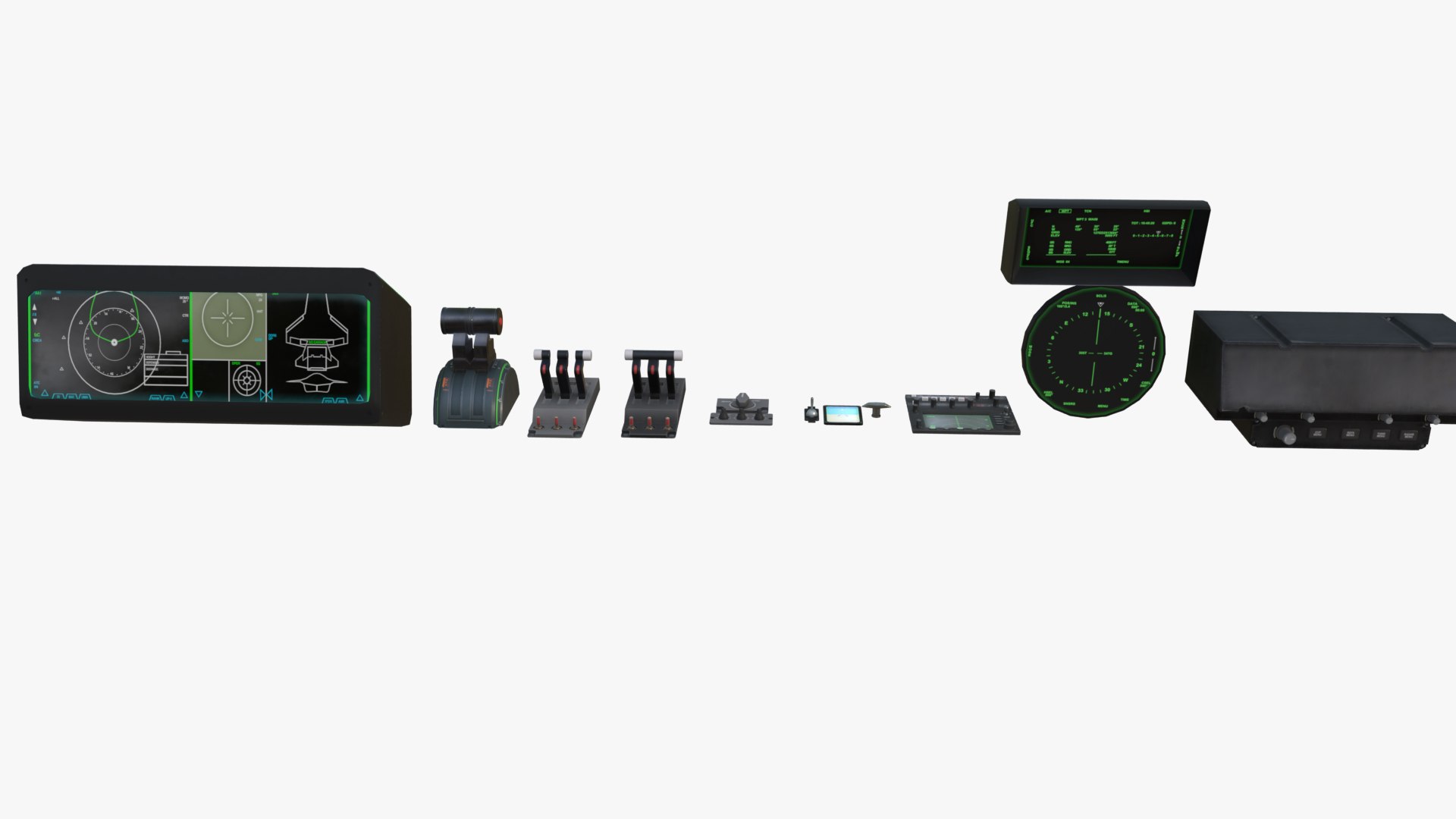 Fighter Jet Cockpit Control Panel 3D Model - TurboSquid 2384305