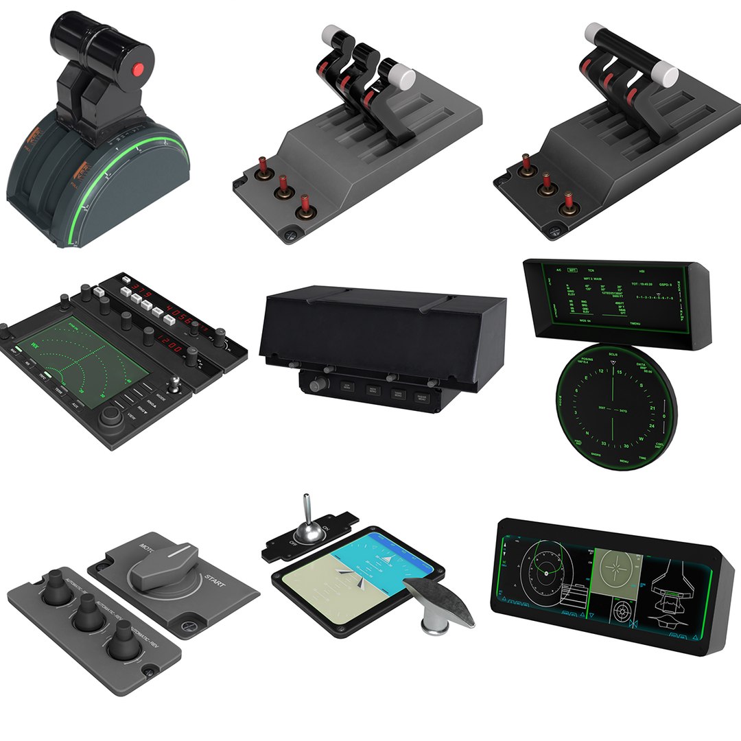 Fighter Jet Cockpit Control Panel 3D Model - TurboSquid 2384305