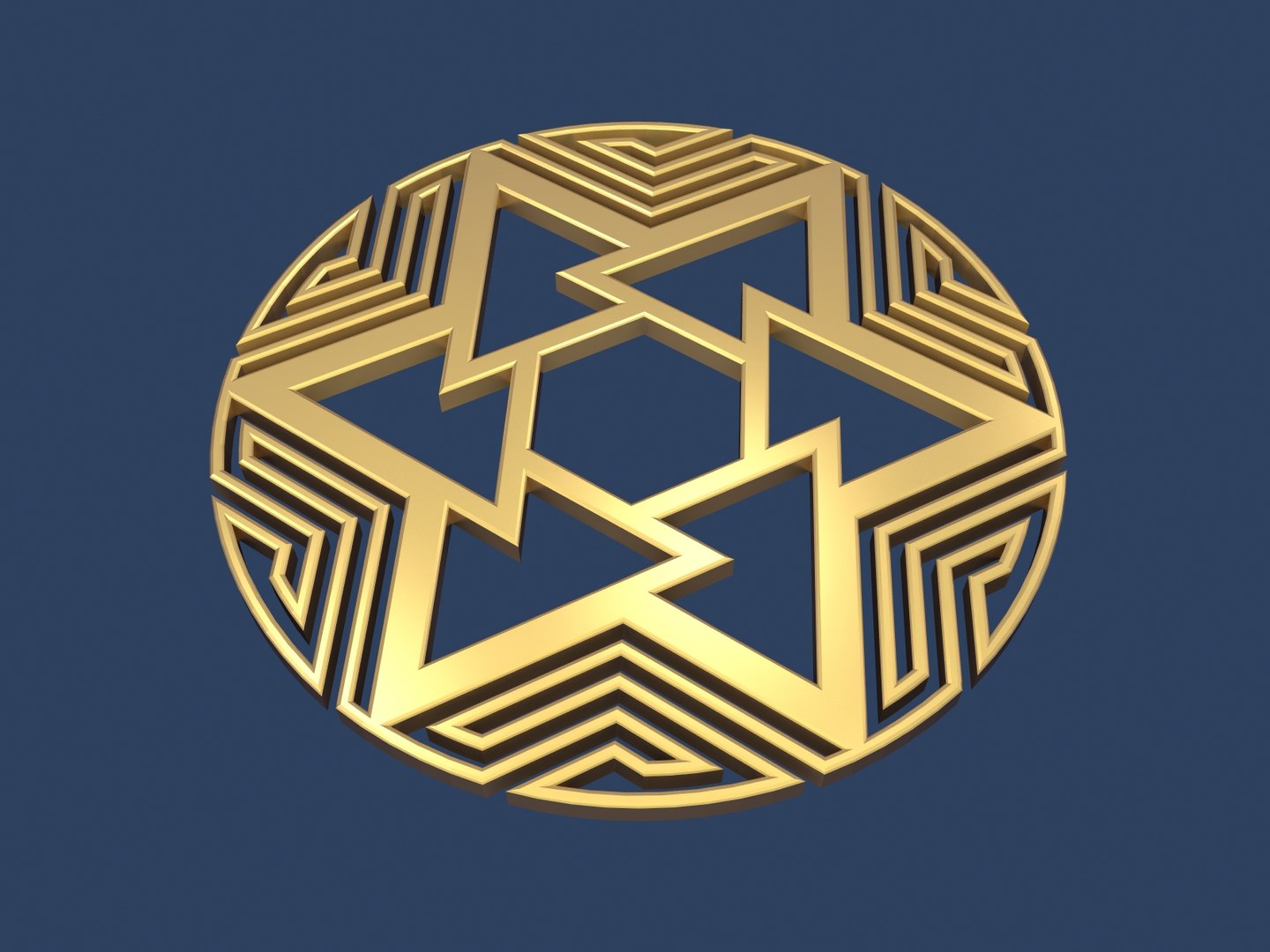 3D Model Star David Medallion - TurboSquid 1416837