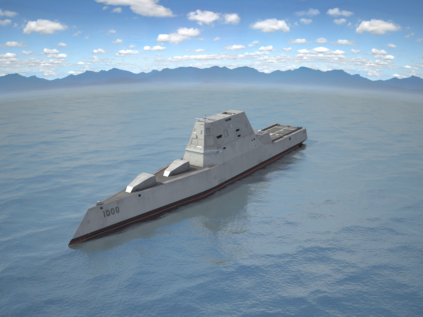 3d Max Uss Zumwalt Ddg-1000