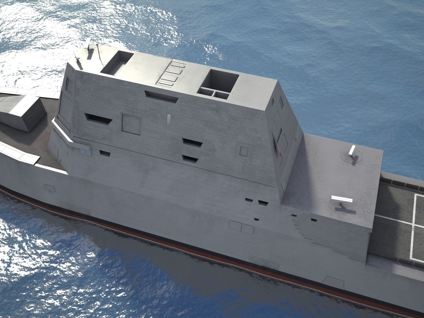3d Max Uss Zumwalt Ddg-1000
