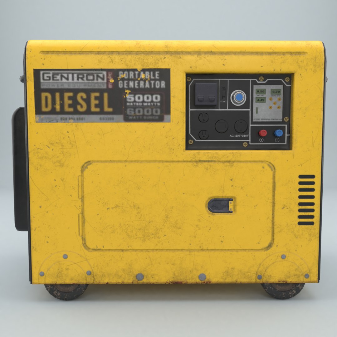 3D Portable Diesel Generator - TurboSquid 1596150