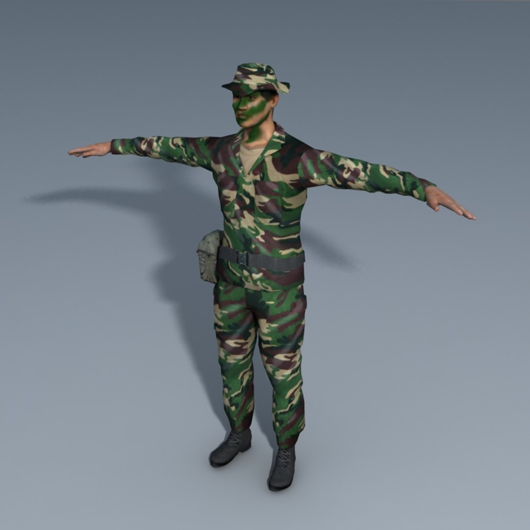 Ranger Soldier Trooper 3d Ma