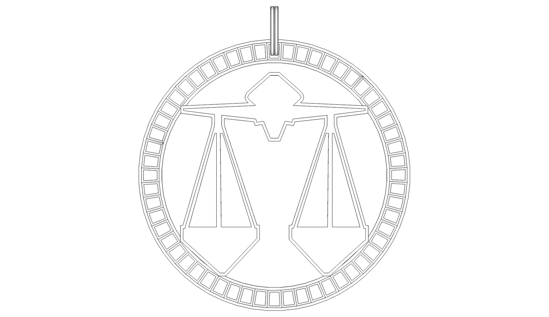 3D Model Libra Pendant - TurboSquid 1836998