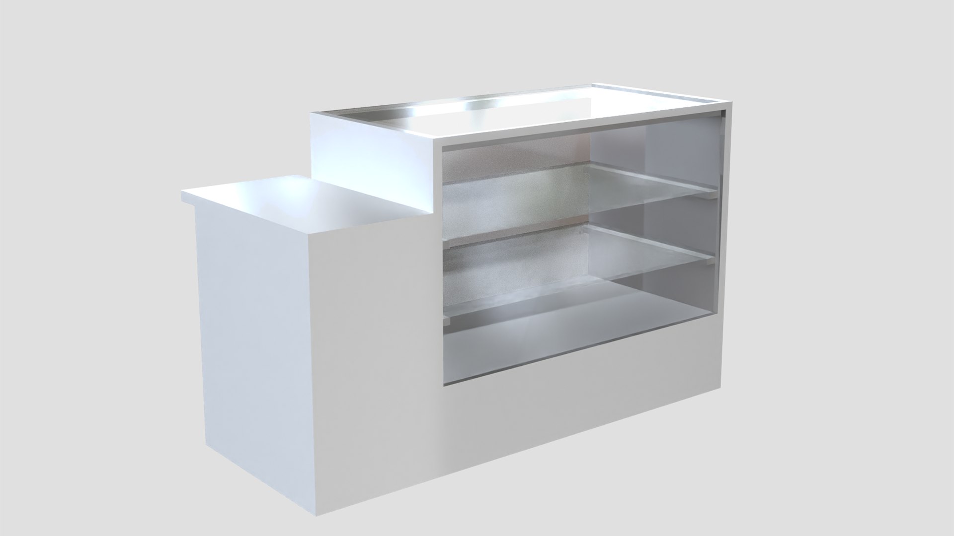 3D Cashier Table - TurboSquid 2251830