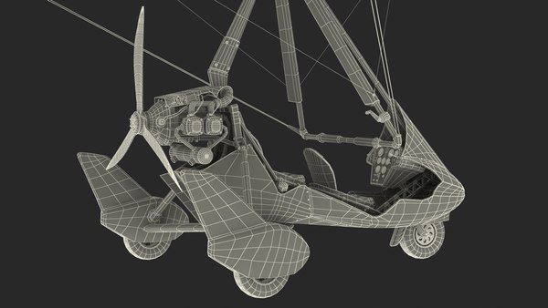 Tandem ultralight trike light 3D model - TurboSquid 1565835