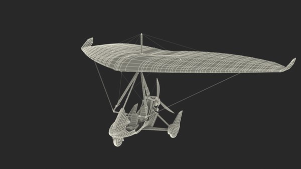 Tandem ultralight trike light 3D model - TurboSquid 1565835