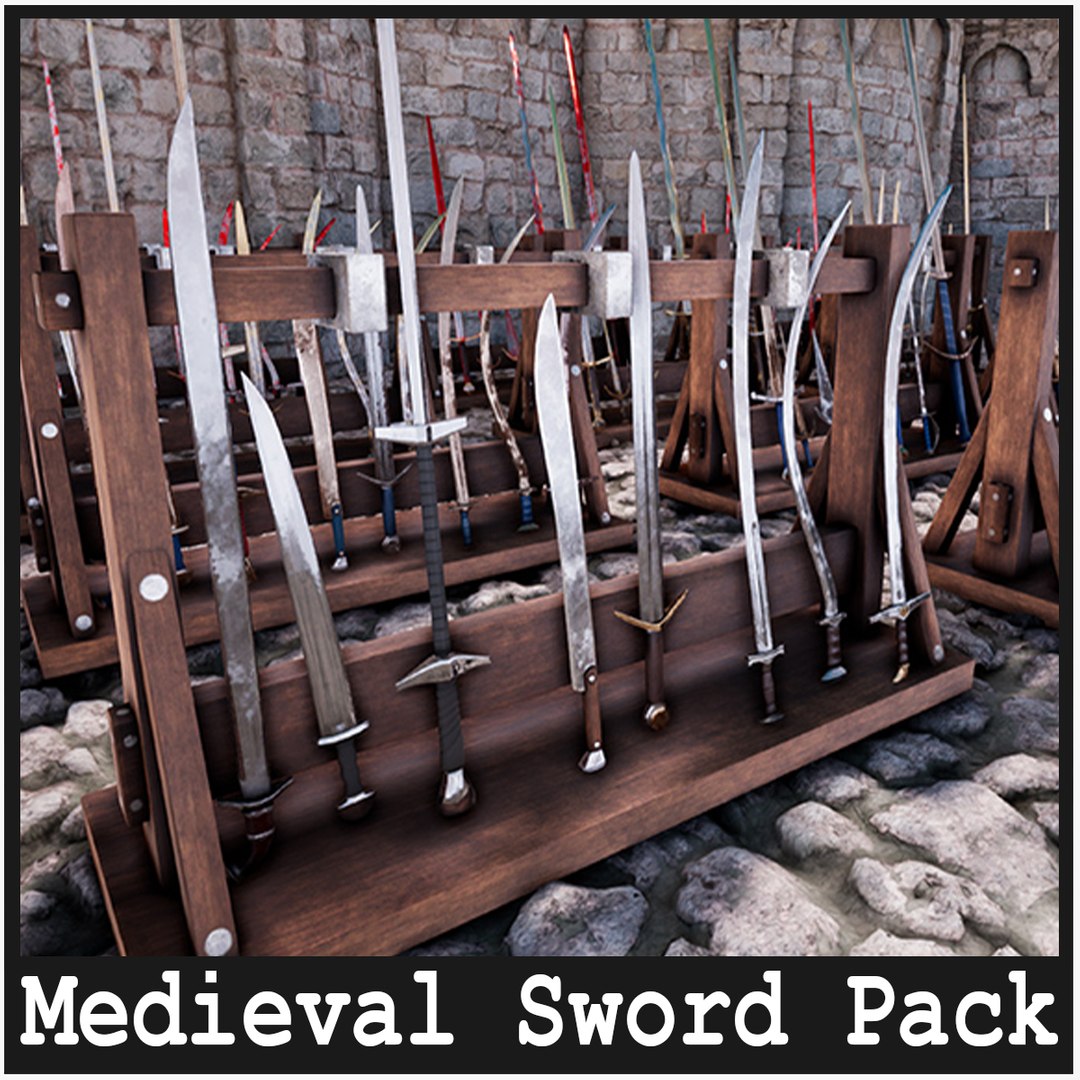 Sword Package 100 Variations Model - TurboSquid 1984261