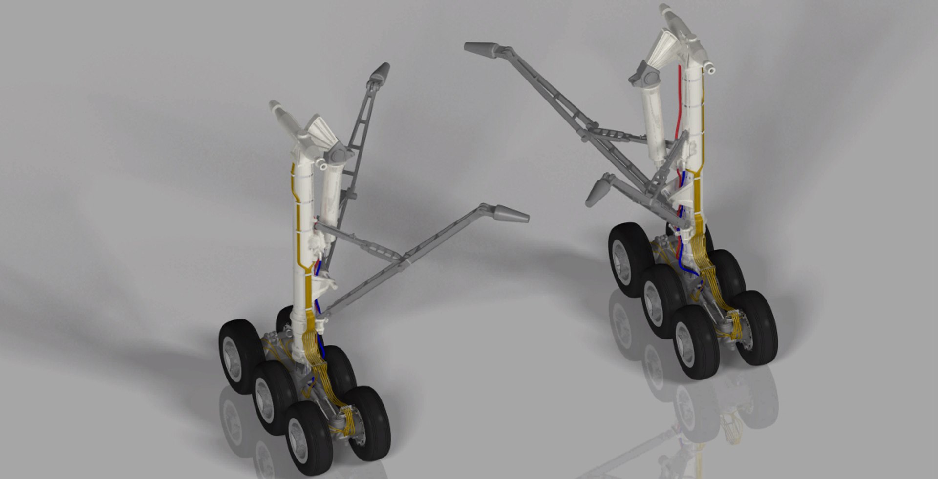 3d Model Landing Gear Wheel Aircraft