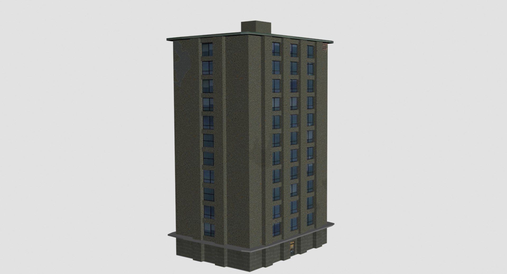Old Office Building 3d Model