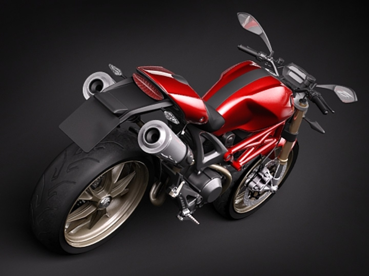Ducati Monster 1100s 2009 3d Lwo