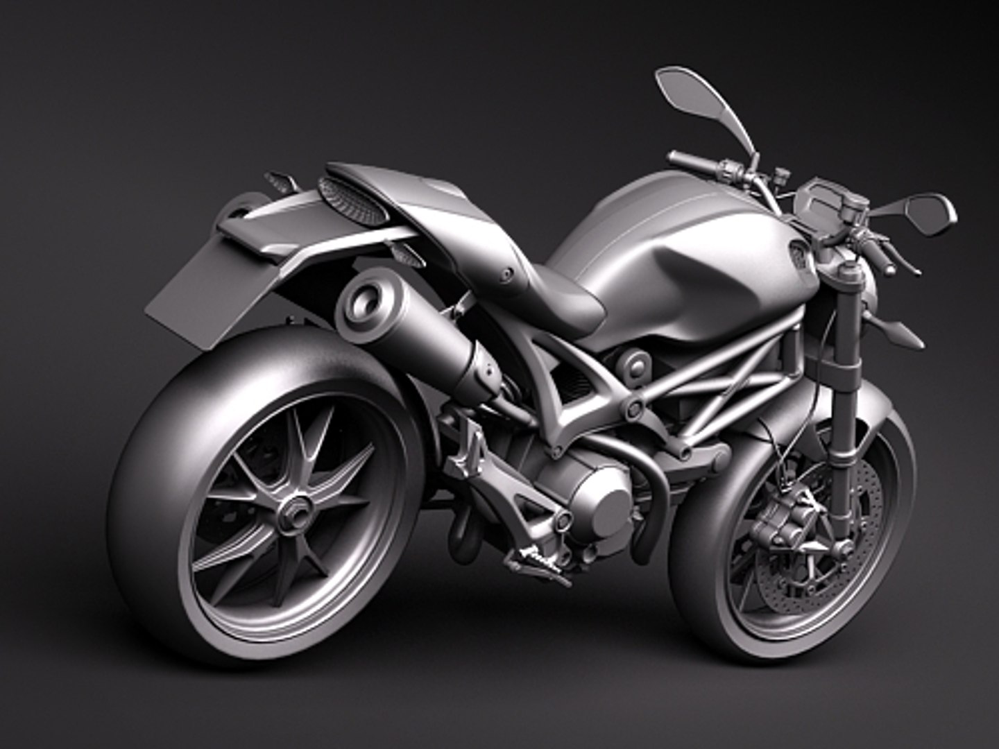 Ducati Monster 1100s 2009 3d Lwo