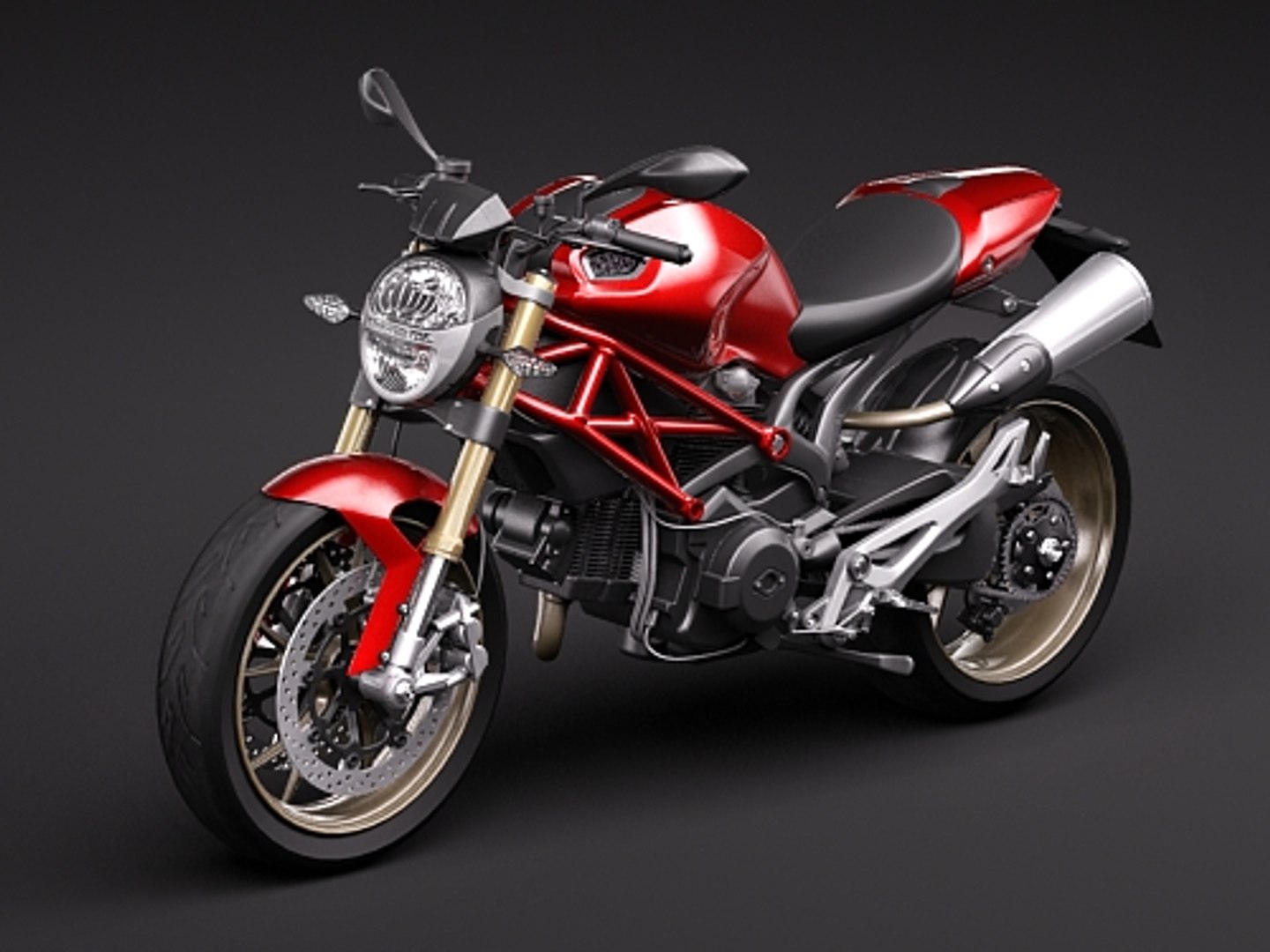 Ducati Monster 1100s 2009 3d Lwo