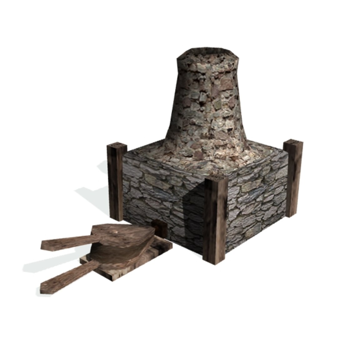 3dsmax historical bloomery smelting