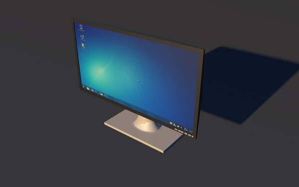 monitor pc screen 3d model