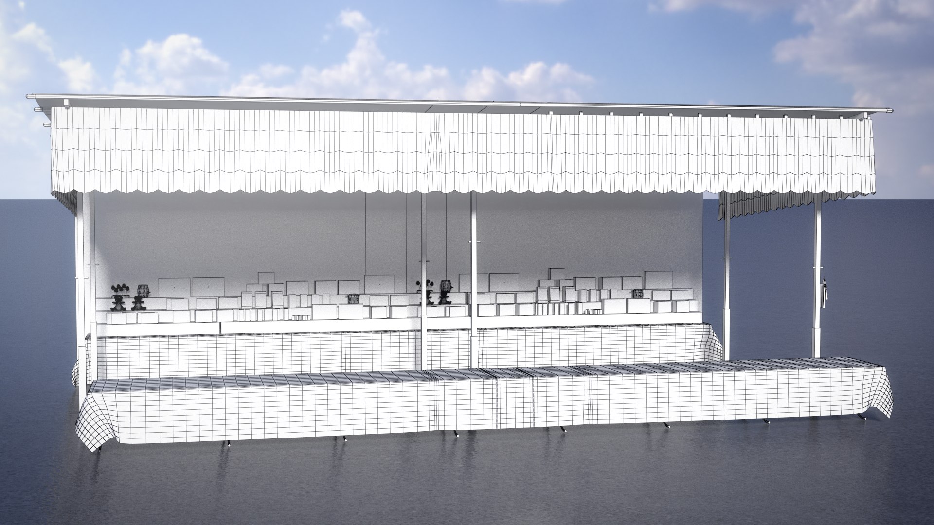 Japanese Street Stall 0008 Shateki Gunshooting Model - TurboSquid 2313994
