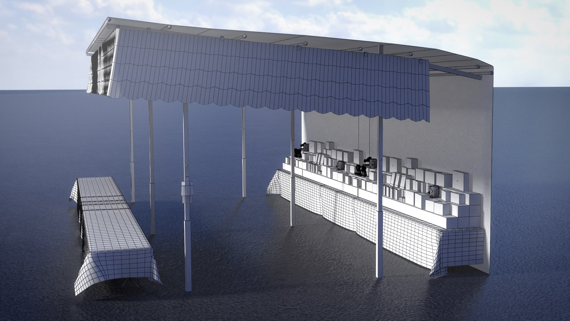 Japanese Street Stall 0008 Shateki Gunshooting Model - TurboSquid 2313994