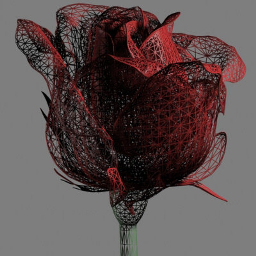 3ds Max Rose Flower
