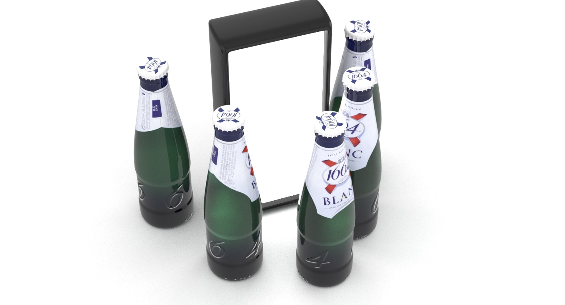 3D Beer 1664 Blanc Model - TurboSquid 1204861