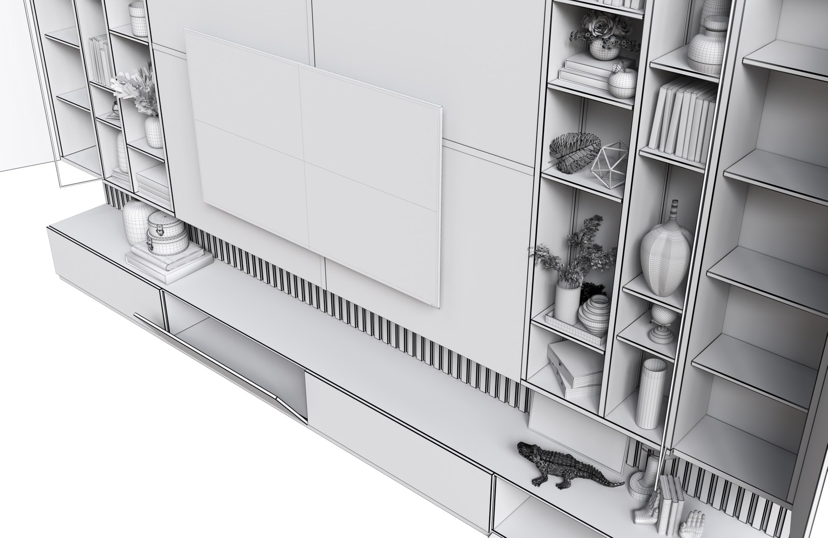 Tv Unit 3D Model - TurboSquid 2228232
