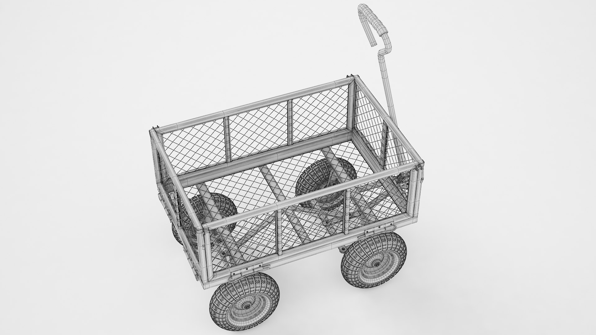 3D Garden Trolley 02 - TurboSquid 2223470