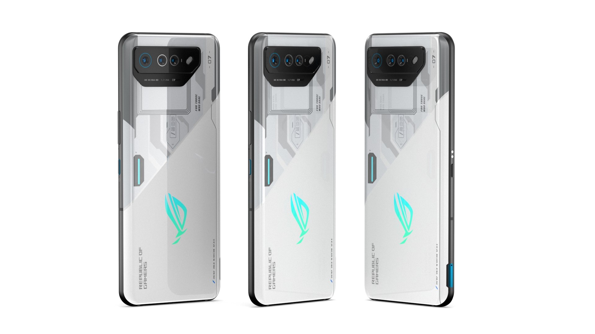 3D Asus ROG Phone 7 White Model - TurboSquid 2221289