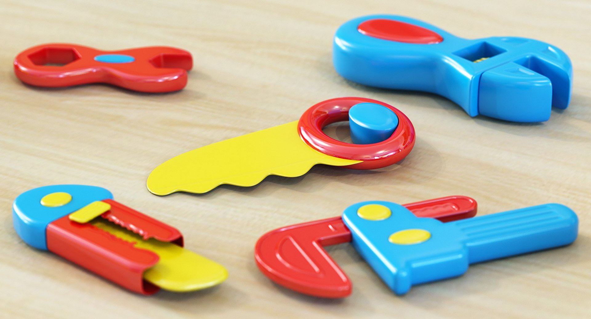 3D Model Plastic Toy Saw - TurboSquid 1358160