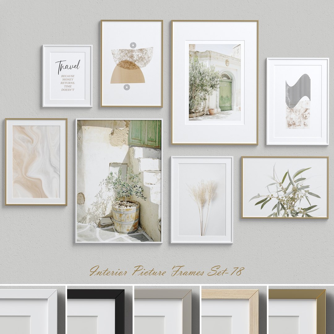 Interior Picture Frames 3D Model - TurboSquid 1691899