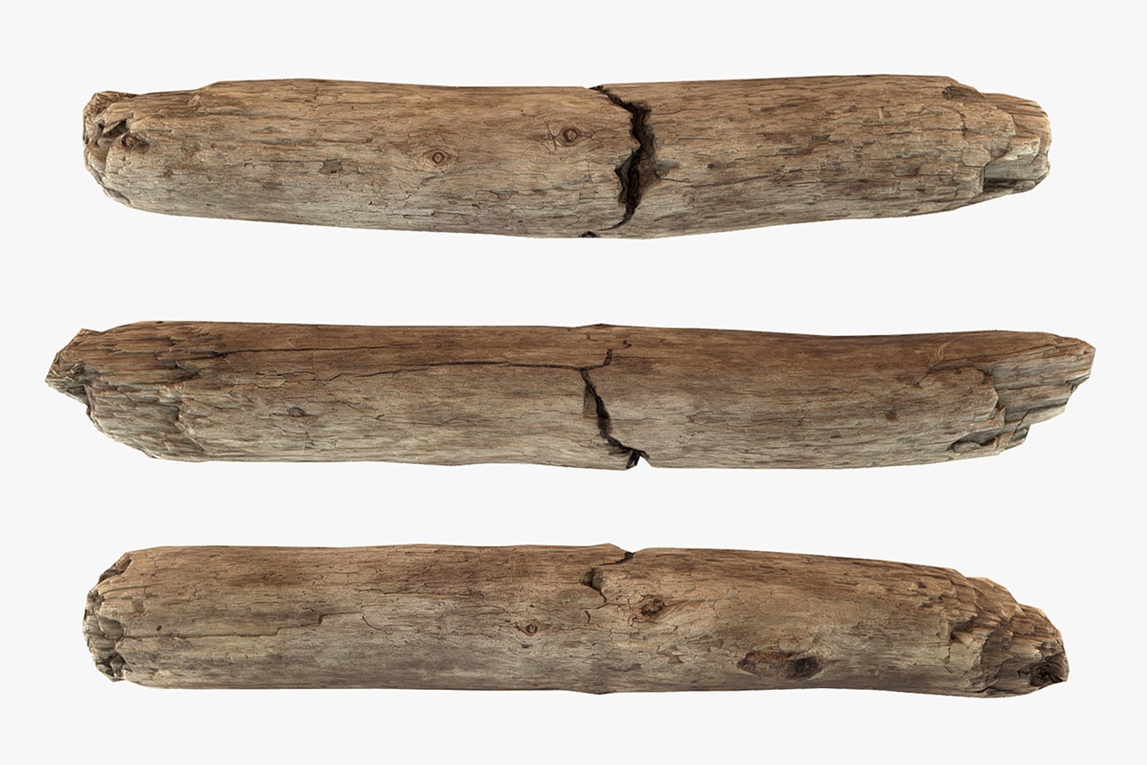 3D Broken Stick - TurboSquid 1226203