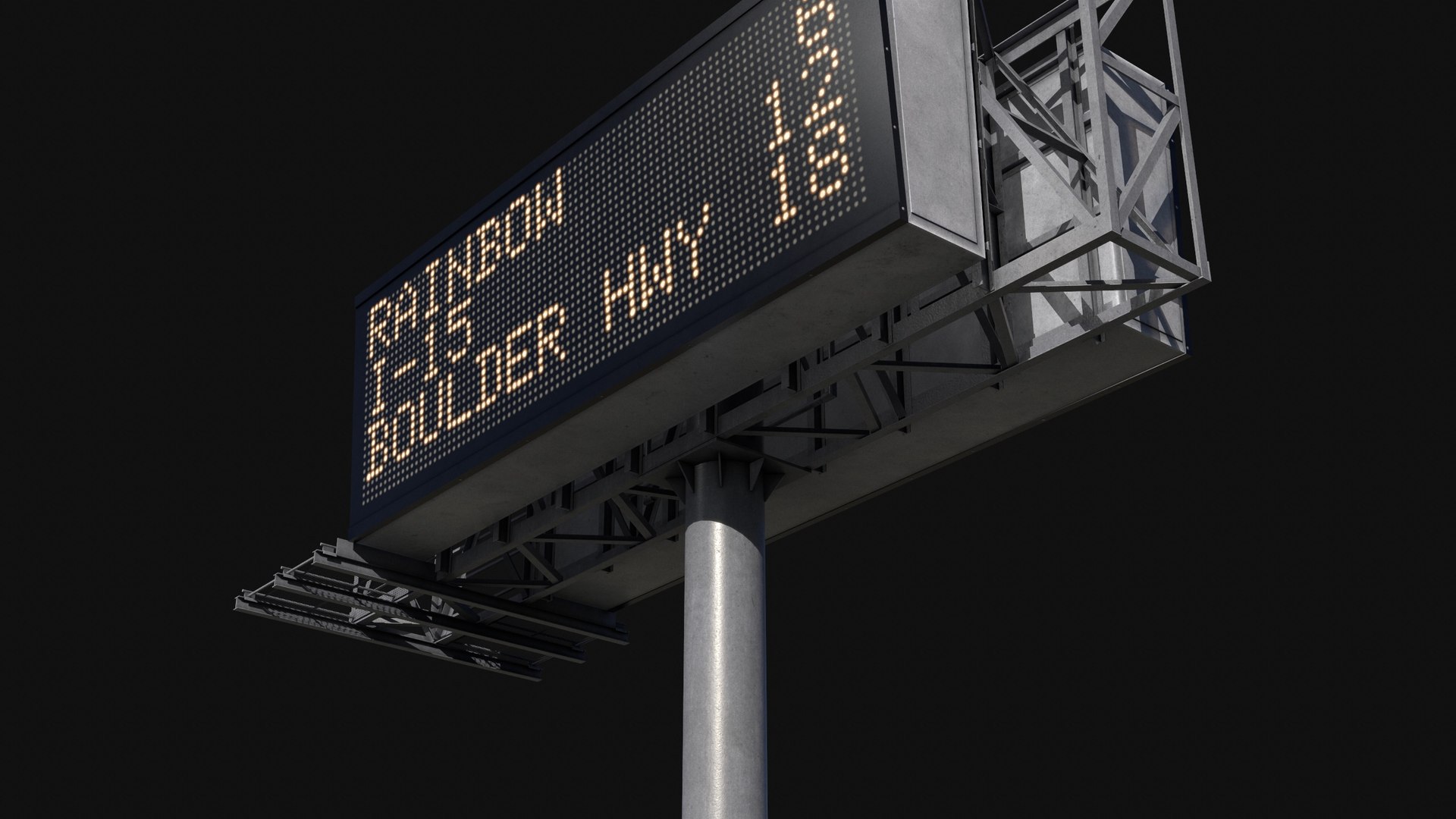 3D Variable-message Sign - TurboSquid 1818067