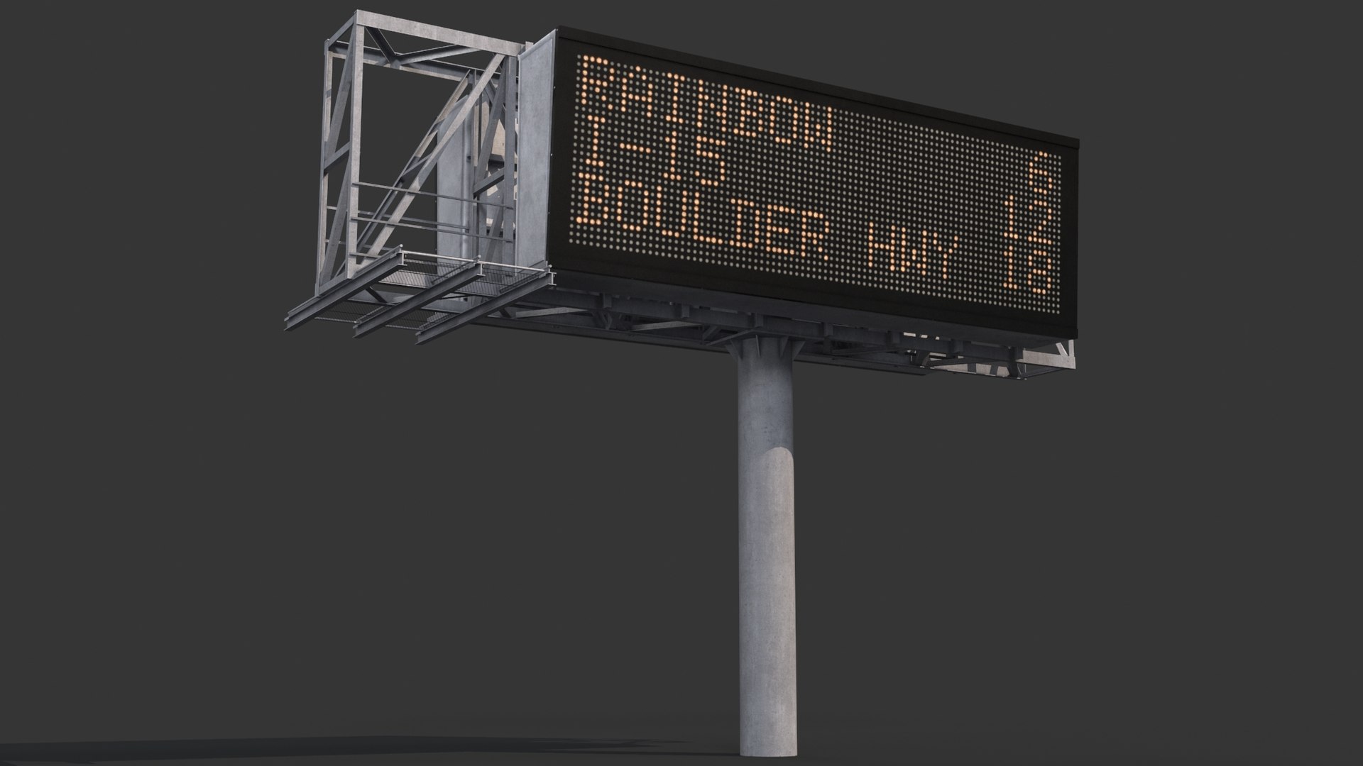 3D Variable-message sign - TurboSquid 1818067