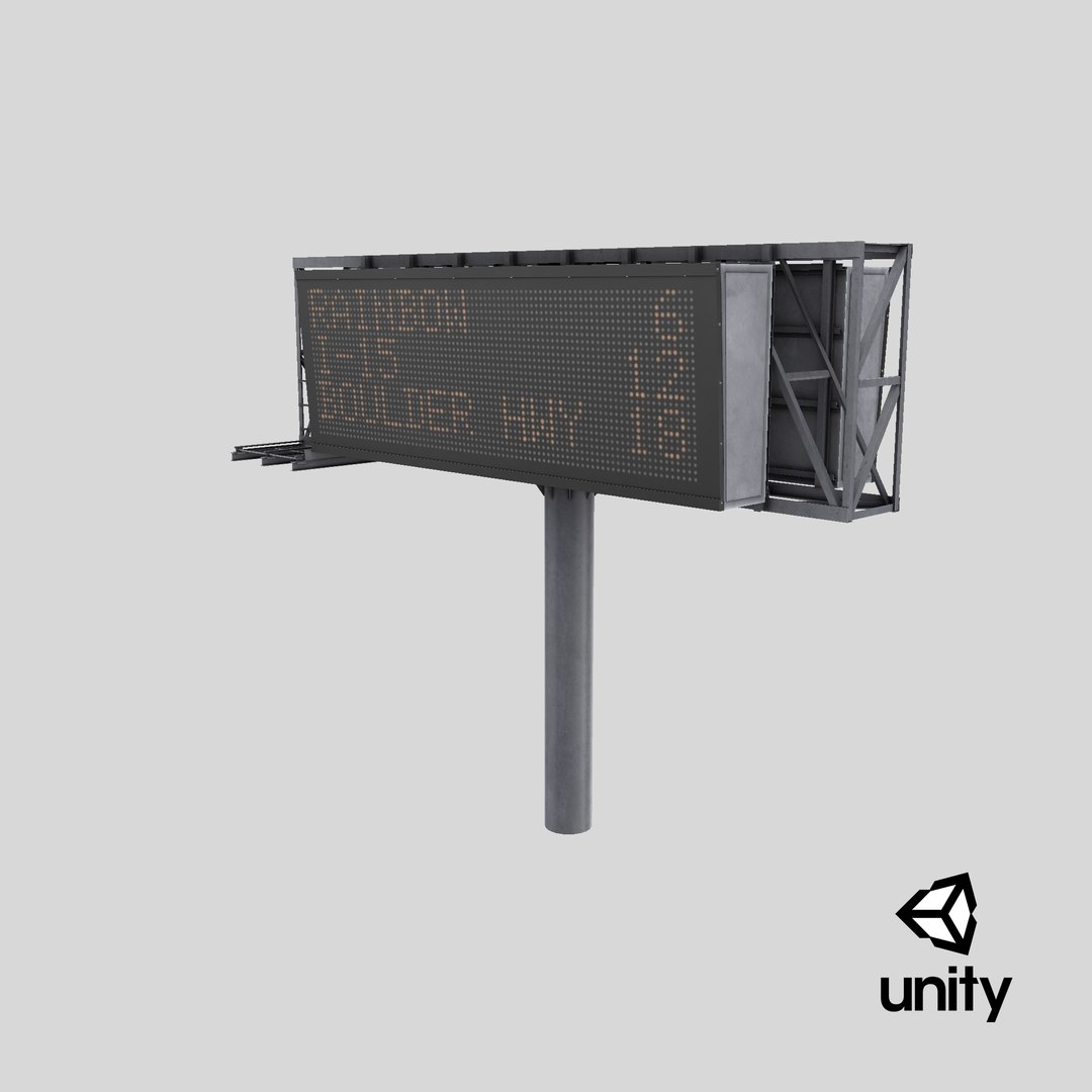 3D Variable-message Sign - TurboSquid 1818067