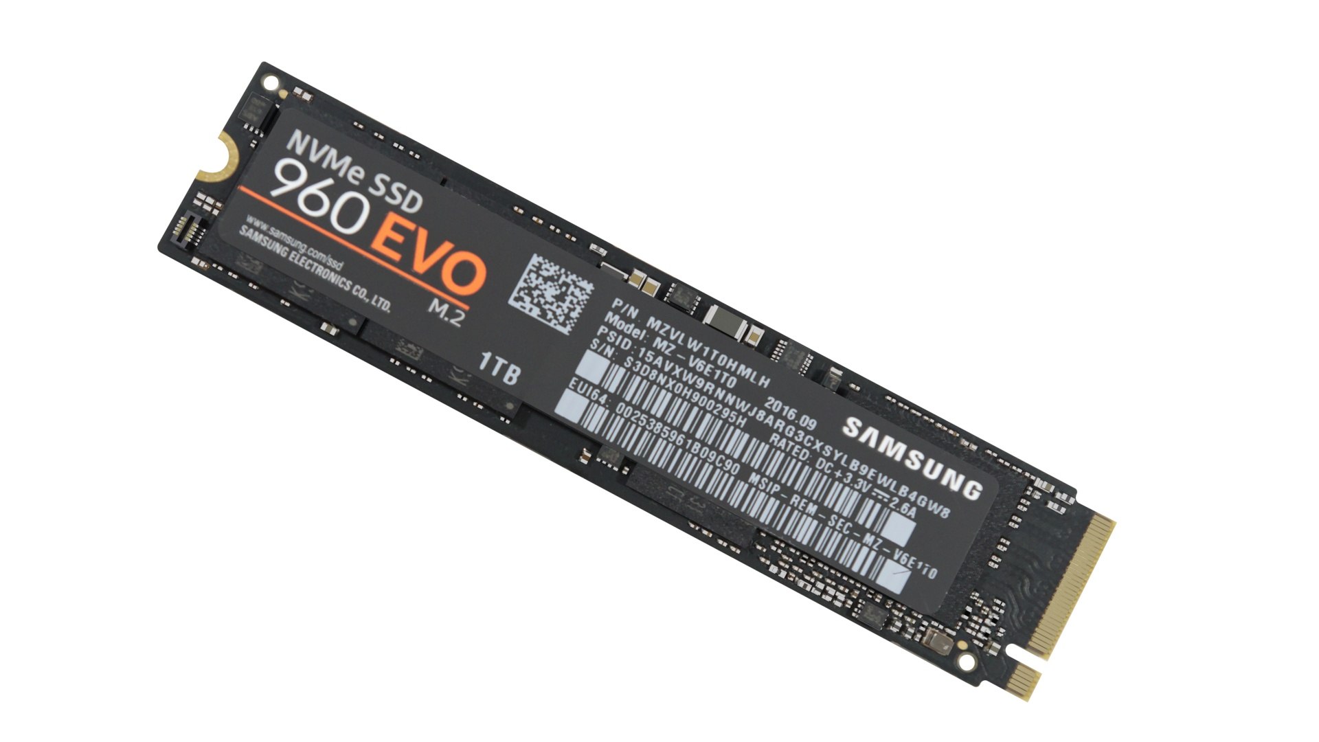 SSD M2 Hard Drive Samsung 960 EVO 3D Model - TurboSquid 2245368