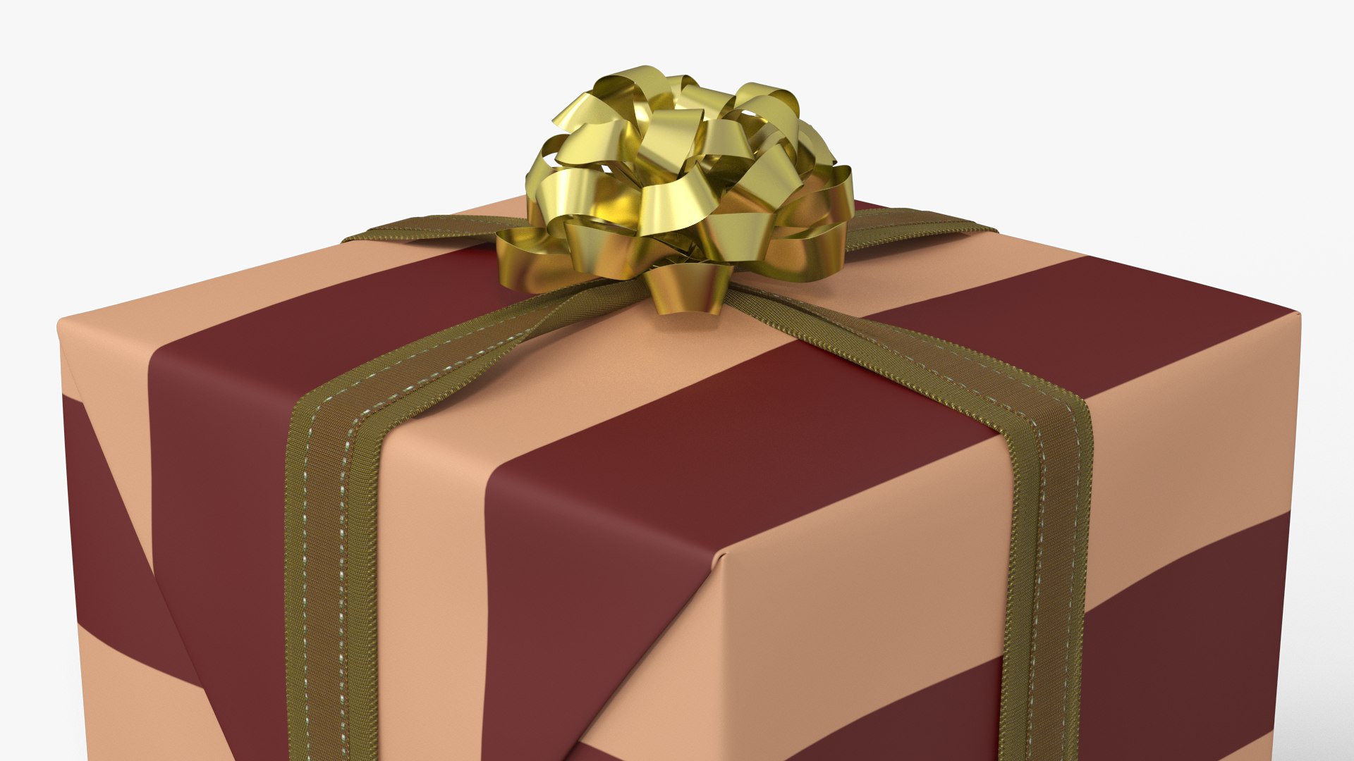 Square Gift Box 3D Model - TurboSquid 2279303