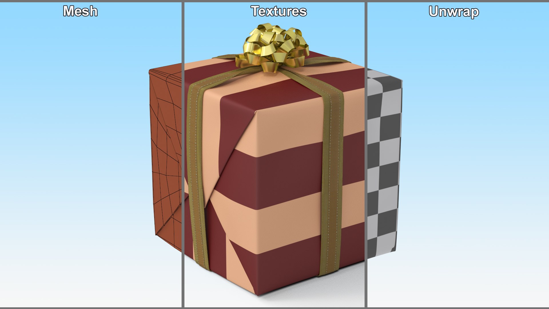 Square Gift Box 3D Model - TurboSquid 2279303