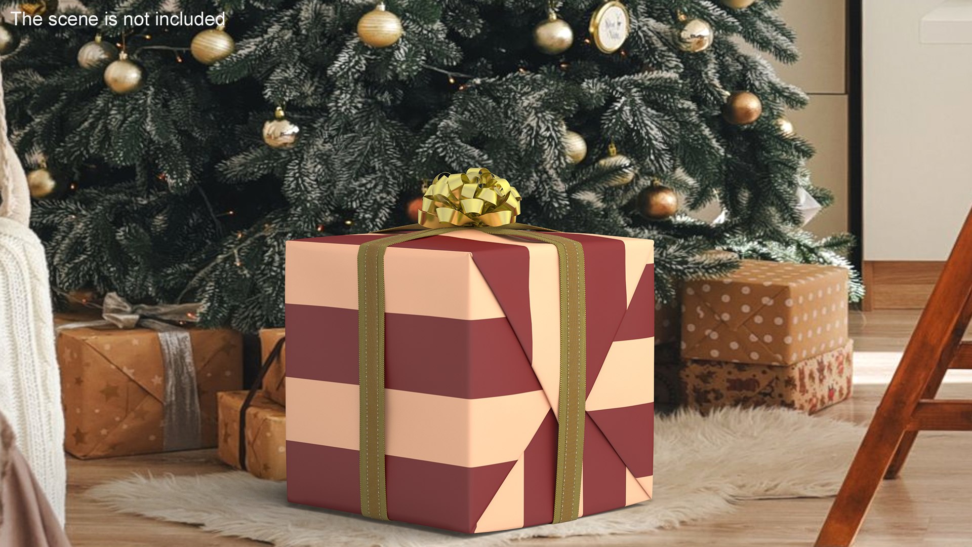 Square Gift Box 3D Model - TurboSquid 2279303