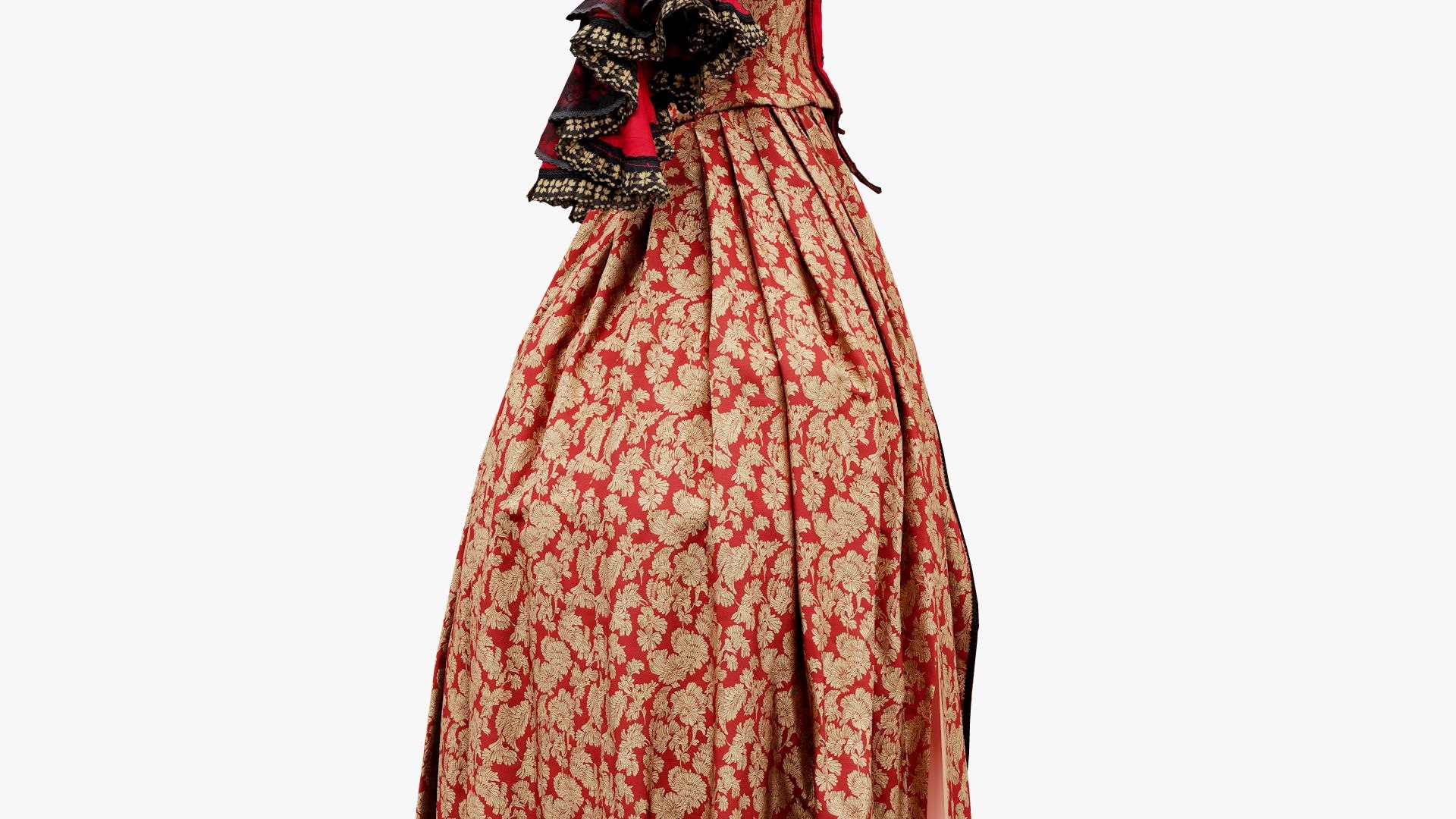 Petal Dress 3D Model - TurboSquid 1851542