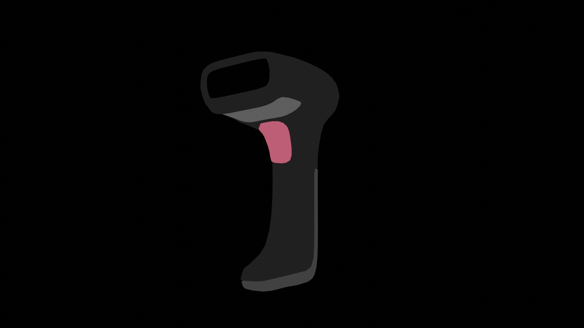 3D Gun Barcode - Barcode Scanner Shopping 3D Element - TurboSquid 1888482