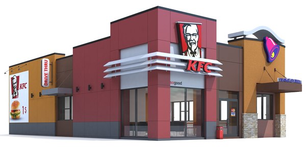 3d model kfc restaurant