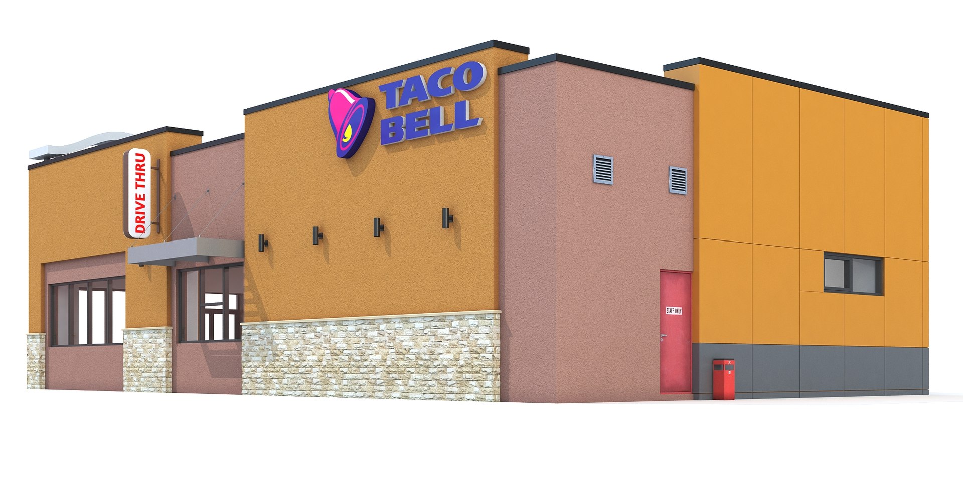 3d Fast Food Restaurant Model