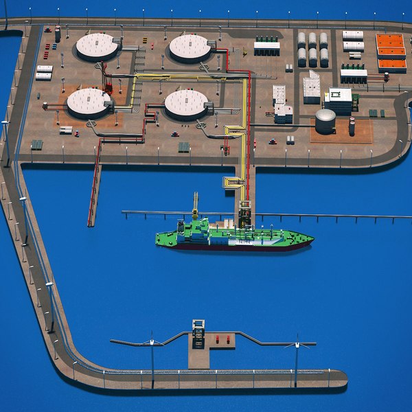 3d lng terminal port