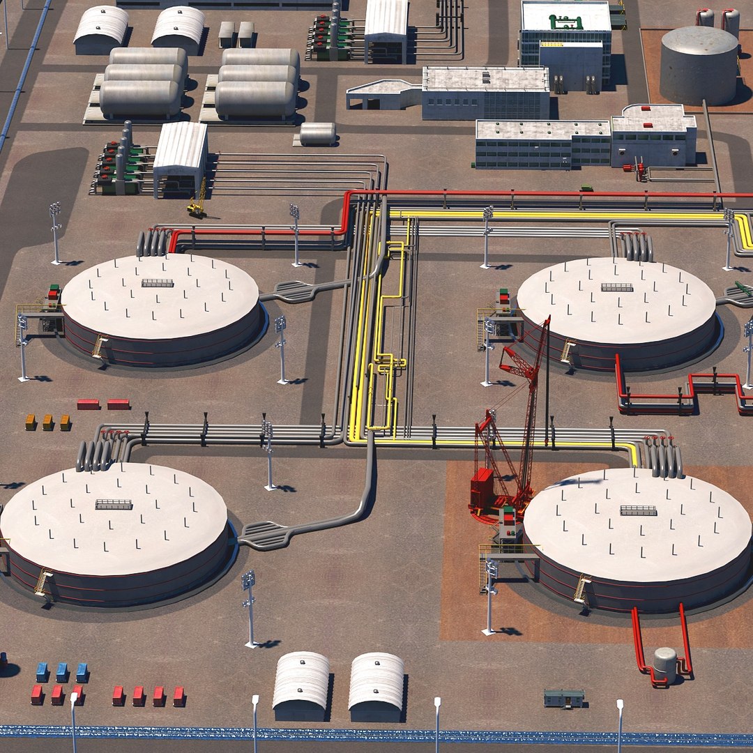 3d lng terminal port