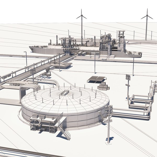 3d lng terminal port